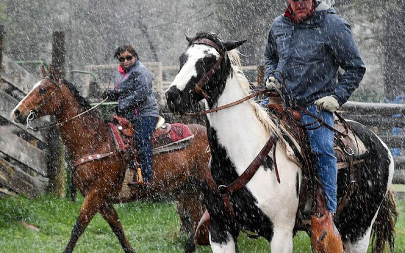 Riding-horse-in-the-rain | U.S. Department of the Interior