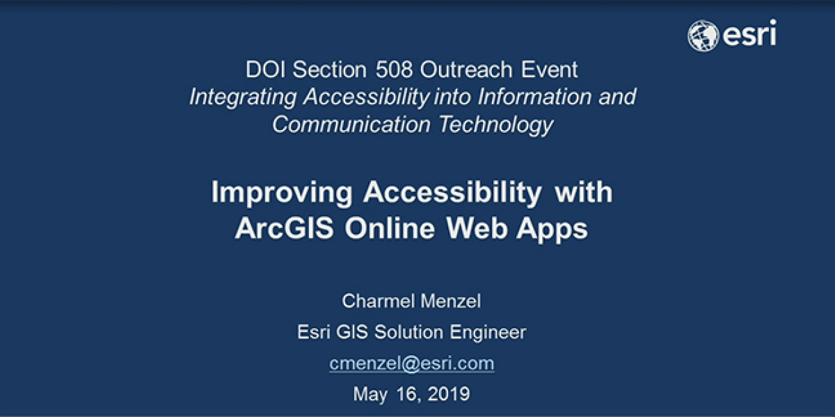 Improving Accessibility with ArcGIS Online Web Mapping Apps | U.S ...