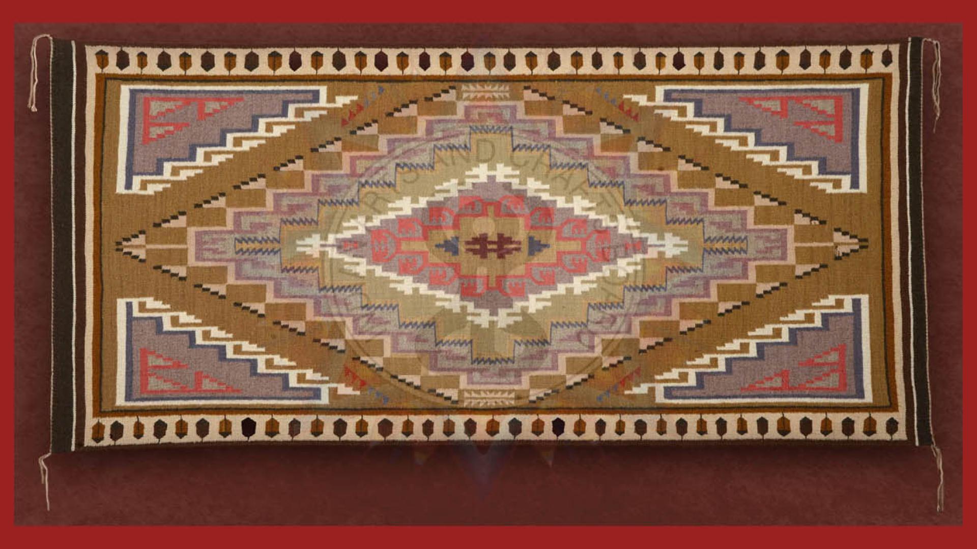 TREASURES OF THE IACB: VICTORIA KEONI, BURNTWATER RUG (1986) | U.S ...