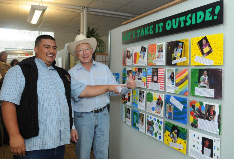 Secretary Salazar Joins Fourth Grade Students at the "Let's Move ...